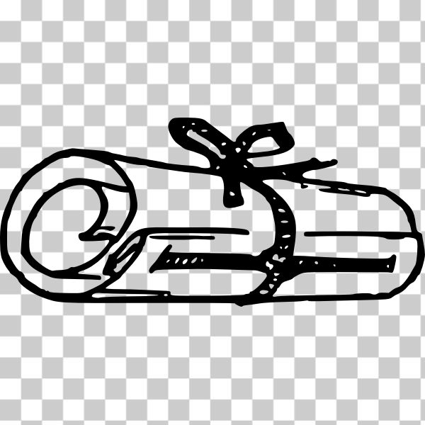 Free: SVG Closed scroll - nohat.cc