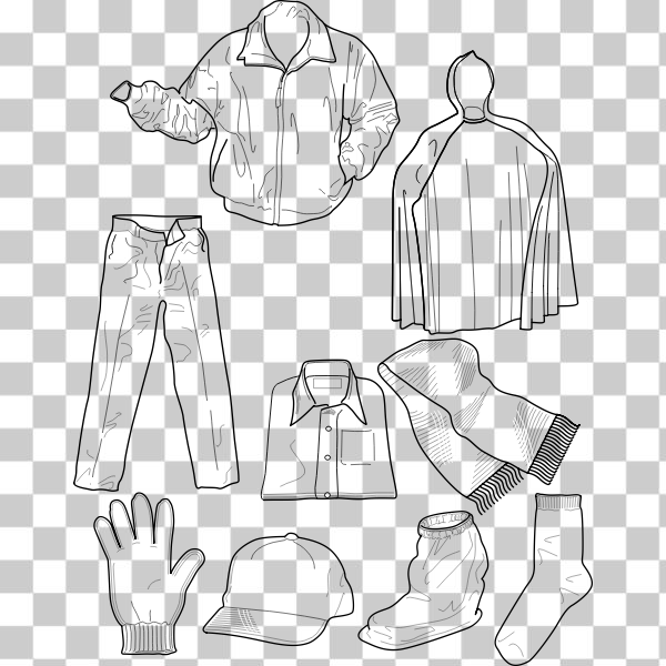 Free: SVG Clothing items vector image - nohat.cc