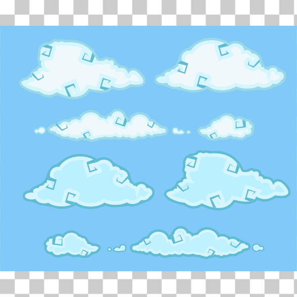 Free: SVG Clouds in sky - nohat.cc