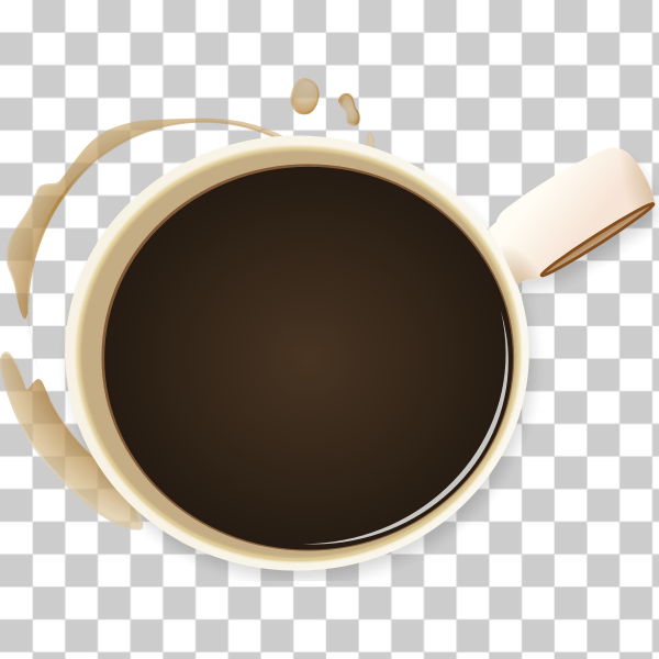 Free: SVG Coffee cup and stain vector illustration - nohat.cc
