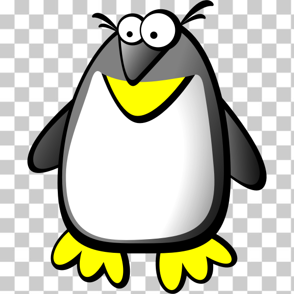 Free: SVG Color cartoon illustration of a tux - nohat.cc