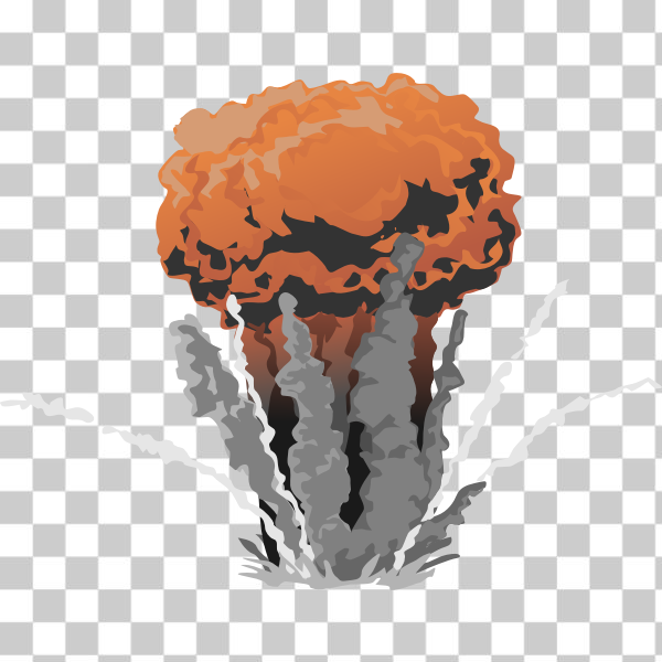 Free: SVG Color mushroom cloud vector image - nohat.cc