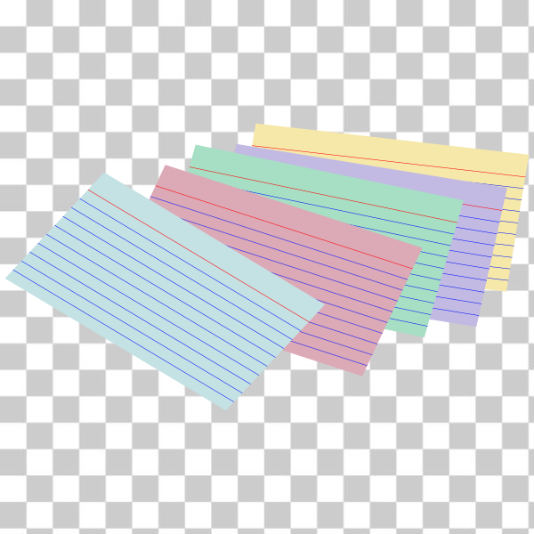 Free: SVG Colored index cards vector image - nohat.cc