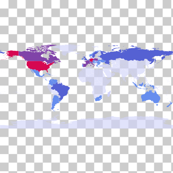 Free: SVG Colorful world map vector image - nohat.cc