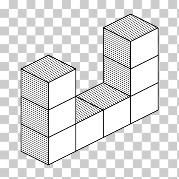 Free: SVG Colorless drawing cubes - nohat.cc