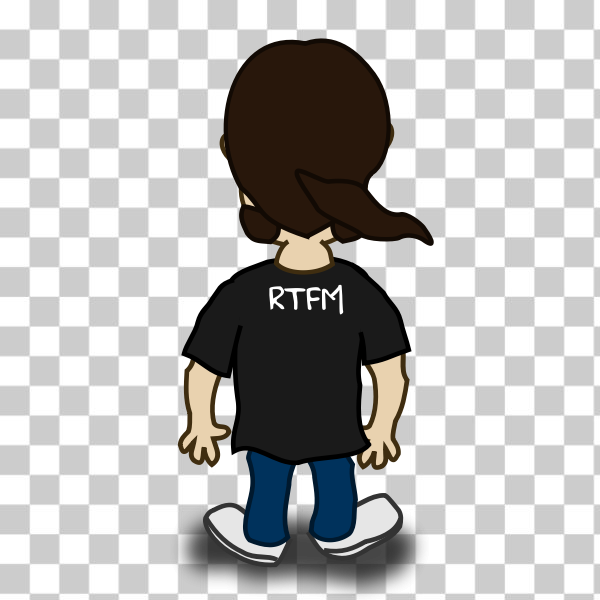 Free: SVG Comic character vector image - nohat.cc