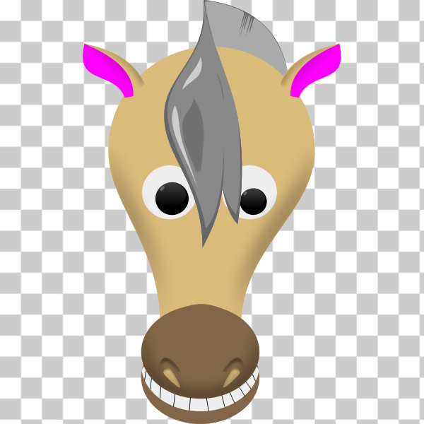 Free: SVG Comic horse face vector image - nohat.cc