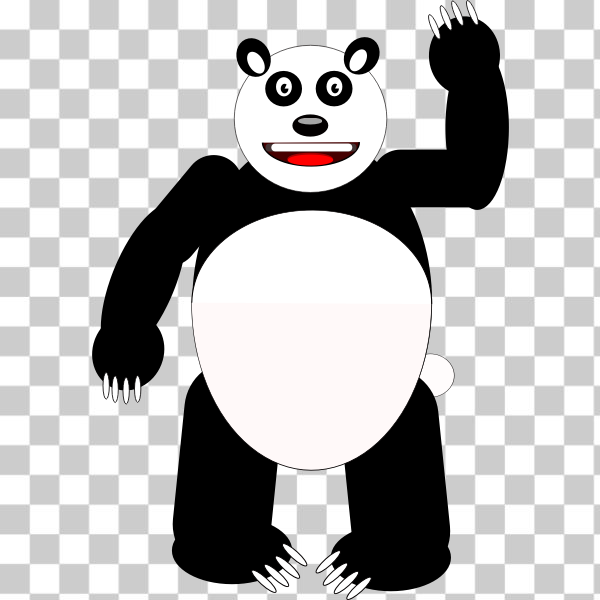 Free: SVG Comic panda - nohat.cc