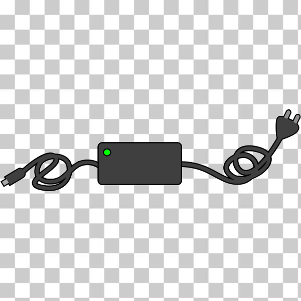 Free: SVG Computer charger vector image - nohat.cc