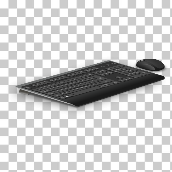 Free: SVG Computer keyboard and mouse vector drawing - nohat.cc