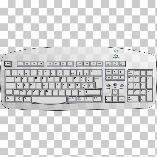 Free: SVG Computer keyboard vector image - nohat.cc