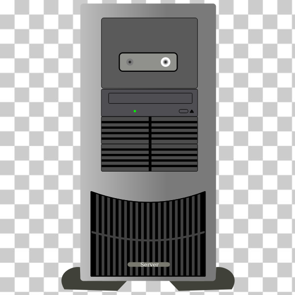 Free: SVG Computer tower with stand vector clip art - nohat.cc