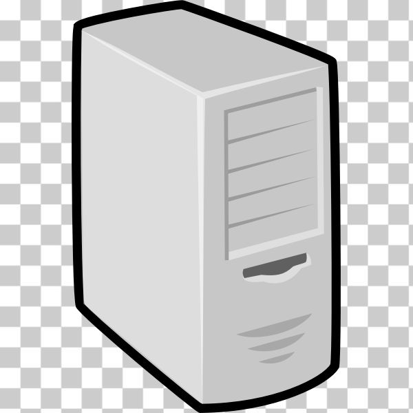 Free: SVG computer unit with thick black border vector clip art - nohat.cc