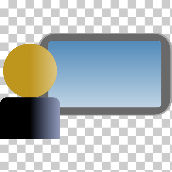 Free: SVG Computer user sign vector drawing - nohat.cc