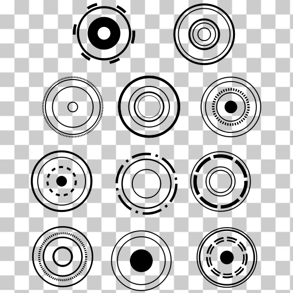 Free: SVG Concentric circles vector image - nohat.cc