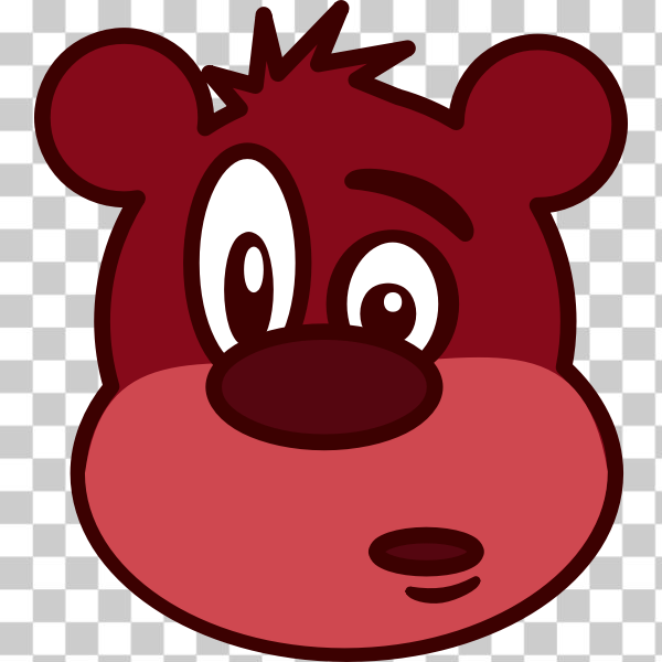 Free: SVG Confused bear - nohat.cc