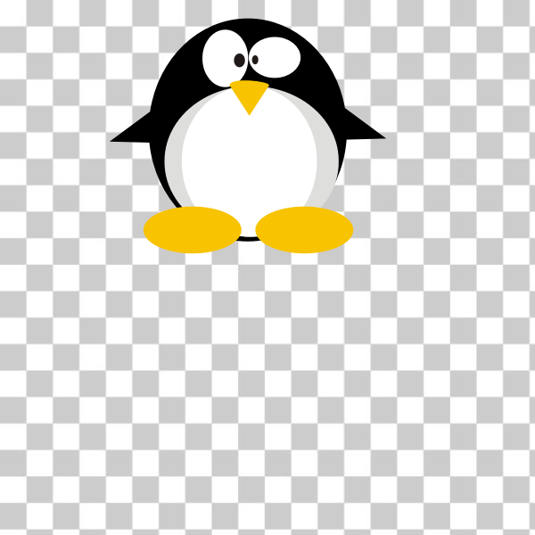Free: SVG Confused Tux vector image - nohat.cc