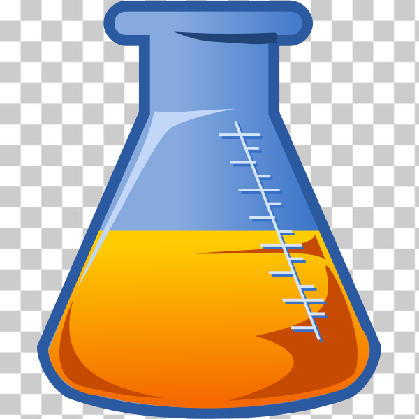 Free: SVG Conical flask illustration - nohat.cc