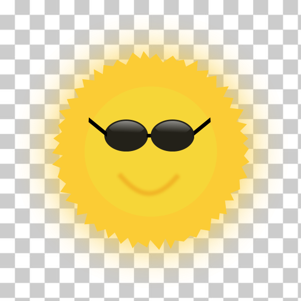Free: SVG Cool Sun vector image - nohat.cc