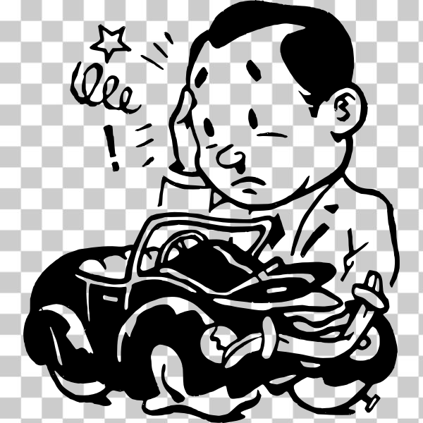 Free: SVG Crashed car vector image - nohat.cc