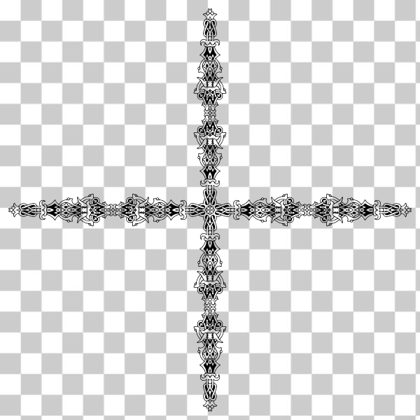 Free: SVG Cross made in knots - nohat.cc