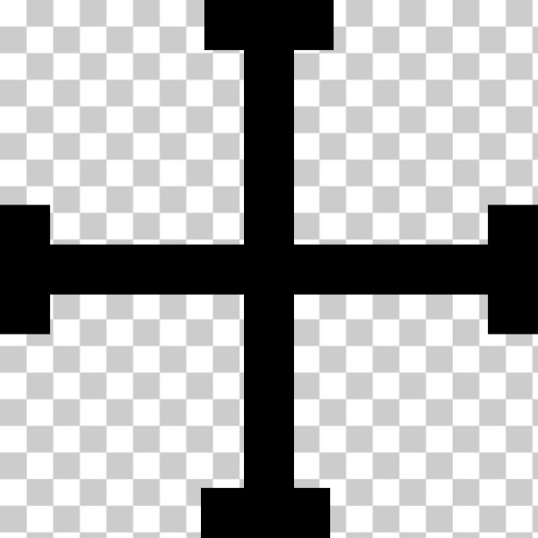 Free: SVG Cross of Jerusalem silhouette vector image - nohat.cc