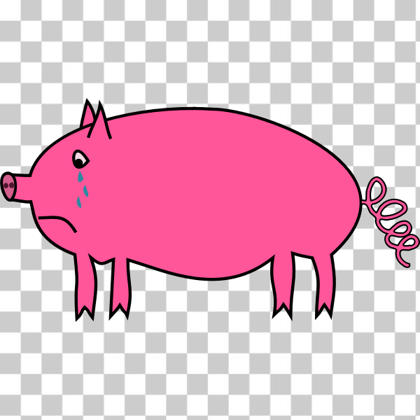 Free: SVG Crying pig - nohat.cc