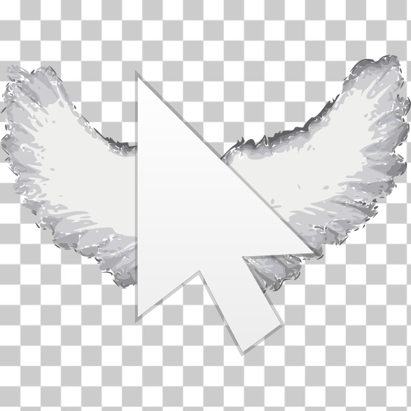 Free: SVG Cursor flying away - nohat.cc