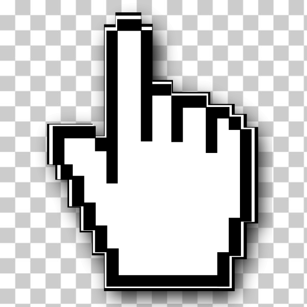 Free: SVG Cursor hand icon vector image - nohat.cc