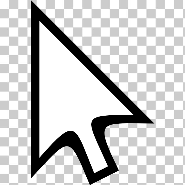 Free: SVG Curved mouse cursor - nohat.cc