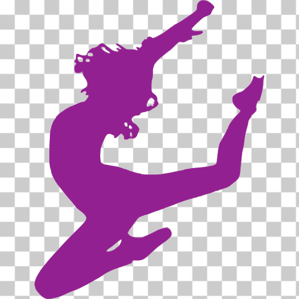 Free: SVG Dancer jumping - nohat.cc