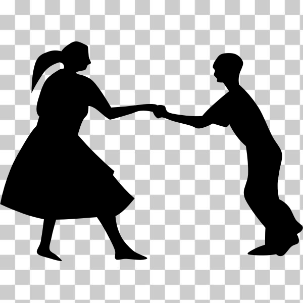 Free Svg Dancers Vector Illustration Nohat Cc