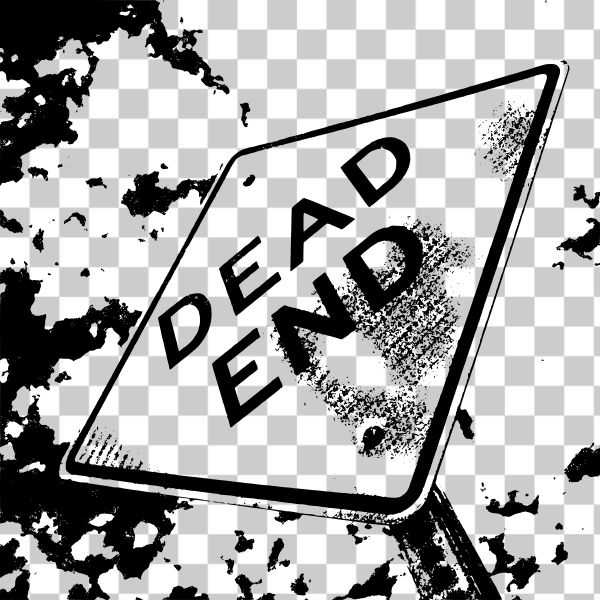Free: SVG Dead end vector silhouette - nohat.cc