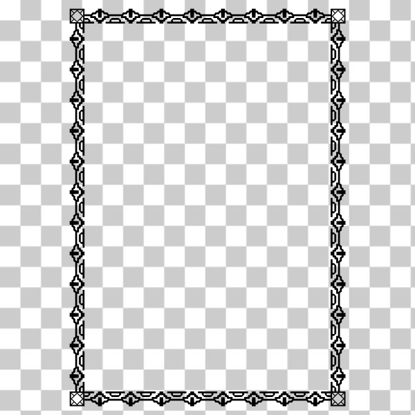 Free: SVG Decorative frame A4 size - nohat.cc