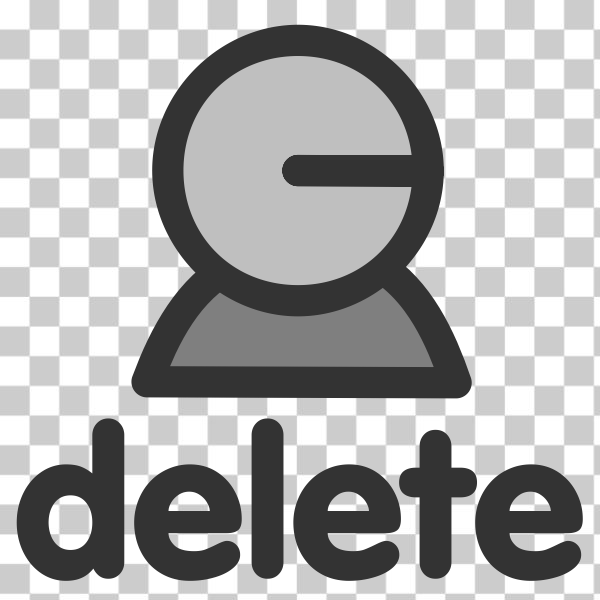 Free: SVG Delete user icon - nohat.cc