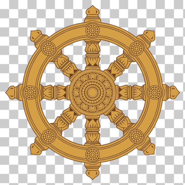 Free: SVG Dharma wheel - nohat.cc