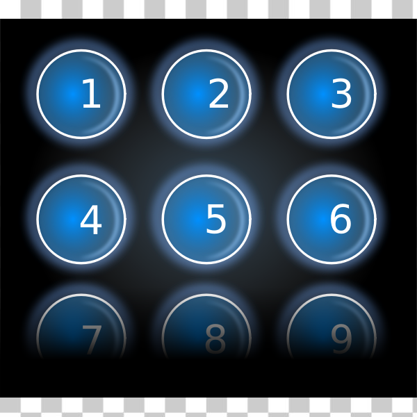 Free: SVG Dial numbers vector illustration - nohat.cc