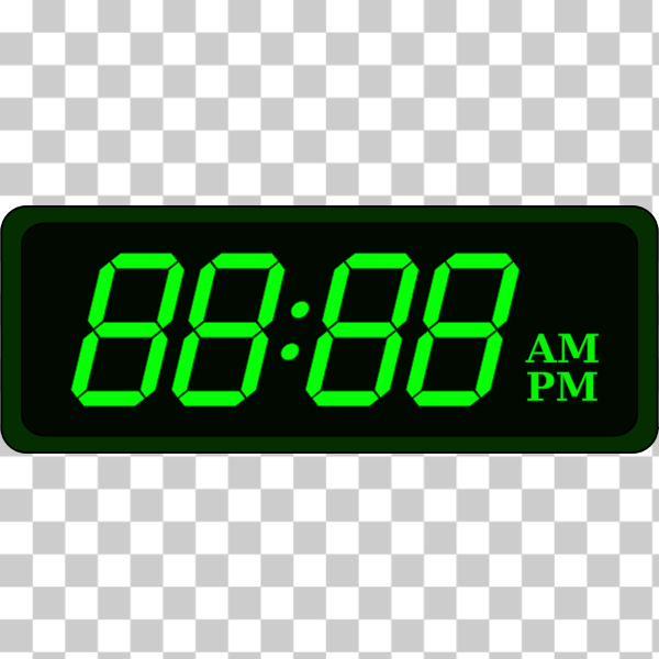 Free: SVG Digital clock display vector image - nohat.cc