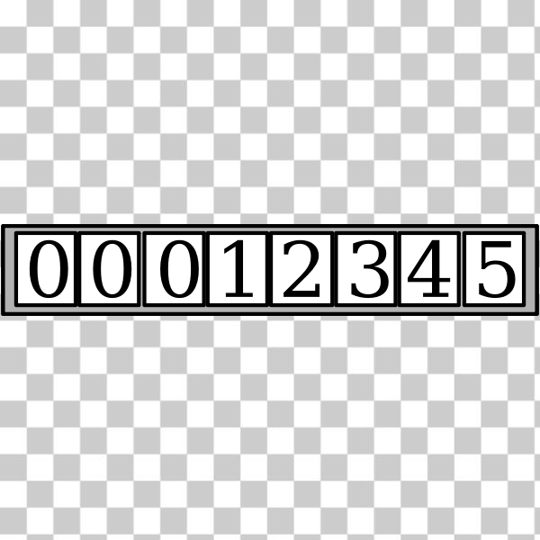 Free: SVG Digital counter vector image - nohat.cc