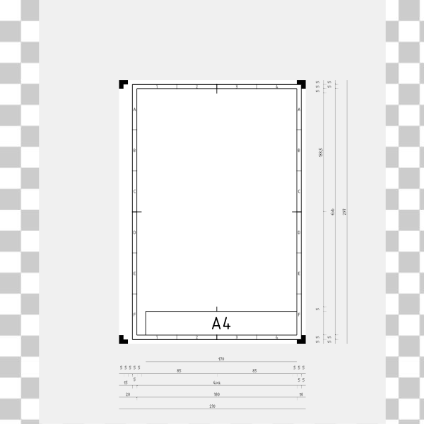 Free: SVG DIN A4 template vector image - nohat.cc