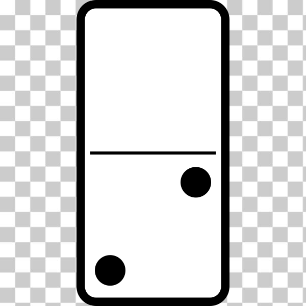 Free: SVG Domino tile with two dots - nohat.cc