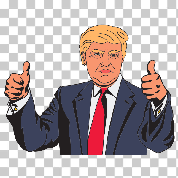 Free: SVG Donald Trump Cartoon 3 - nohat.cc