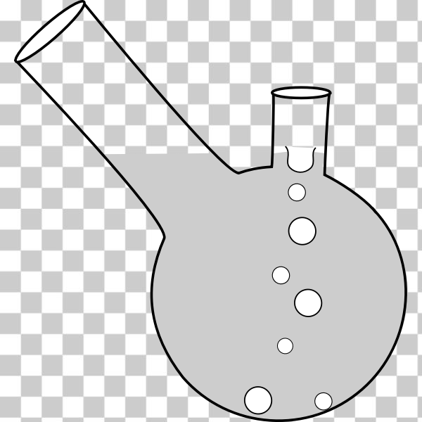 Free: SVG double neck boiling flask - nohat.cc