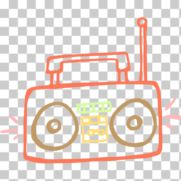 Free: SVG Drawing of a radio receiver - nohat.cc