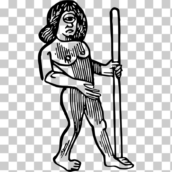 Free: SVG Drawing of Cyclops - nohat.cc