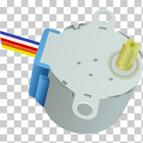 Free: SVG Drawing of stepper motor in color - nohat.cc