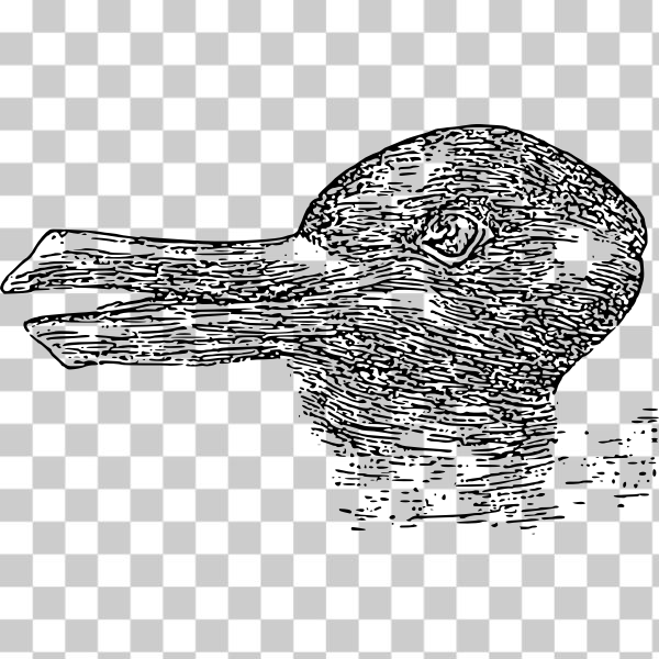 Free: SVG Duck rabbit visual illusion image - nohat.cc