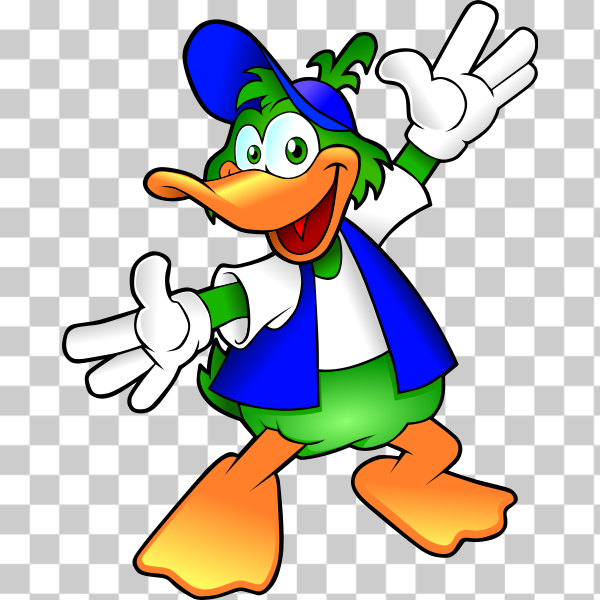 Free: SVG Duck with cap - nohat.cc