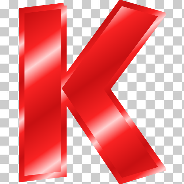 Free: SVG Effect Letters Alphabet red K - nohat.cc