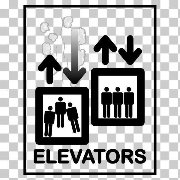 Free: SVG Elevator sign - nohat.cc
